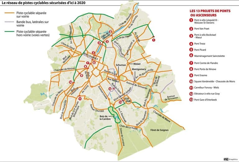 Brusselse fietskaart | Brussels Map 360